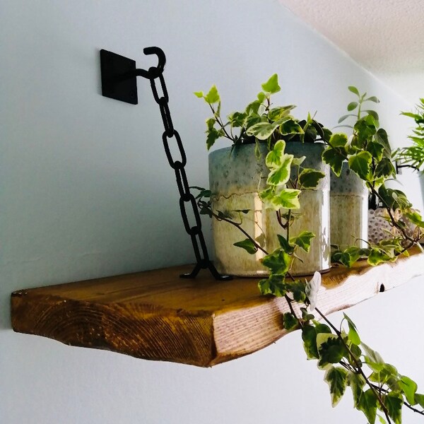 Rustic Wall Shelf - Etsy