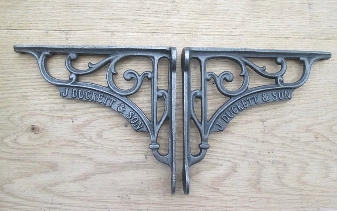 Vintage Shelf Brackets With Shelf - Etsy