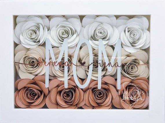 Craft Supplies & Tools Paper, Party & Kids Hand rolled flower box frame ...