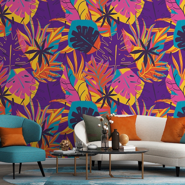 Boho Purple Wallpaper - Etsy