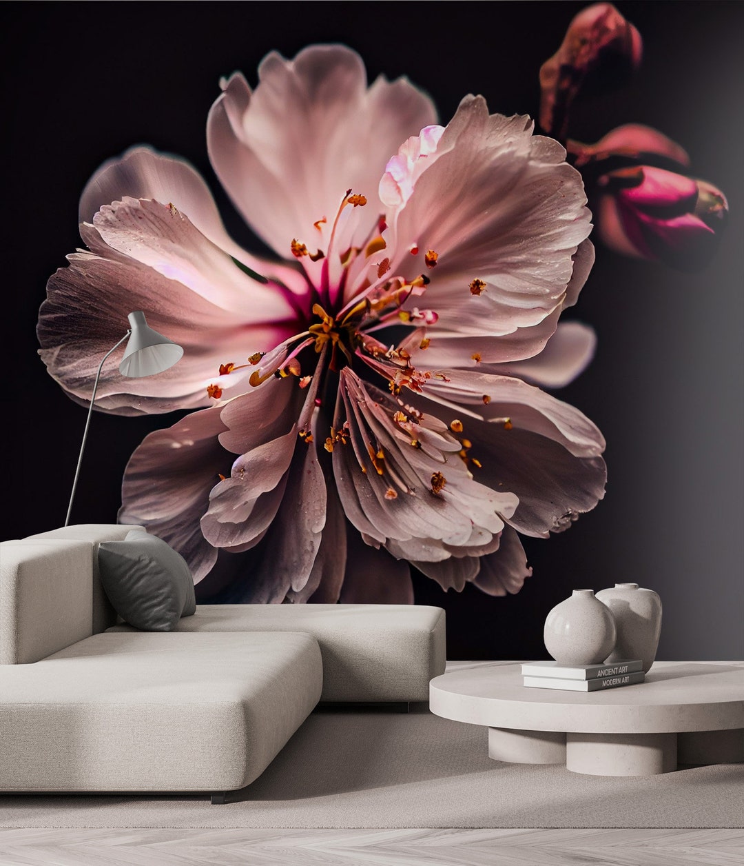 Cherry Blossom Floral Wallpaper, Blossom Wall Mural [peel and Stick ...