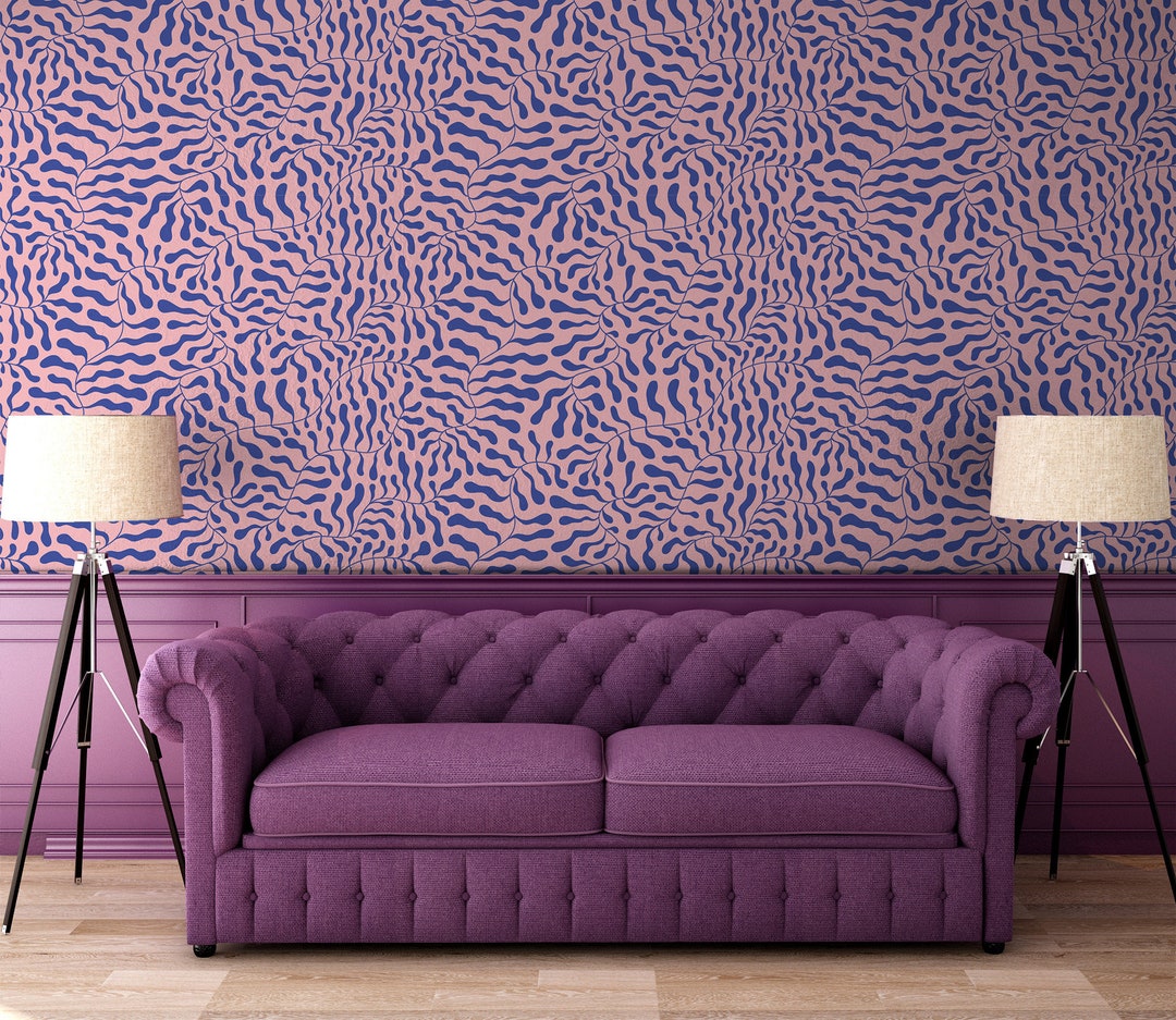 Vintage Abstract Wallpaper, Wall Mural [peel and Stick (self Adhesive ...