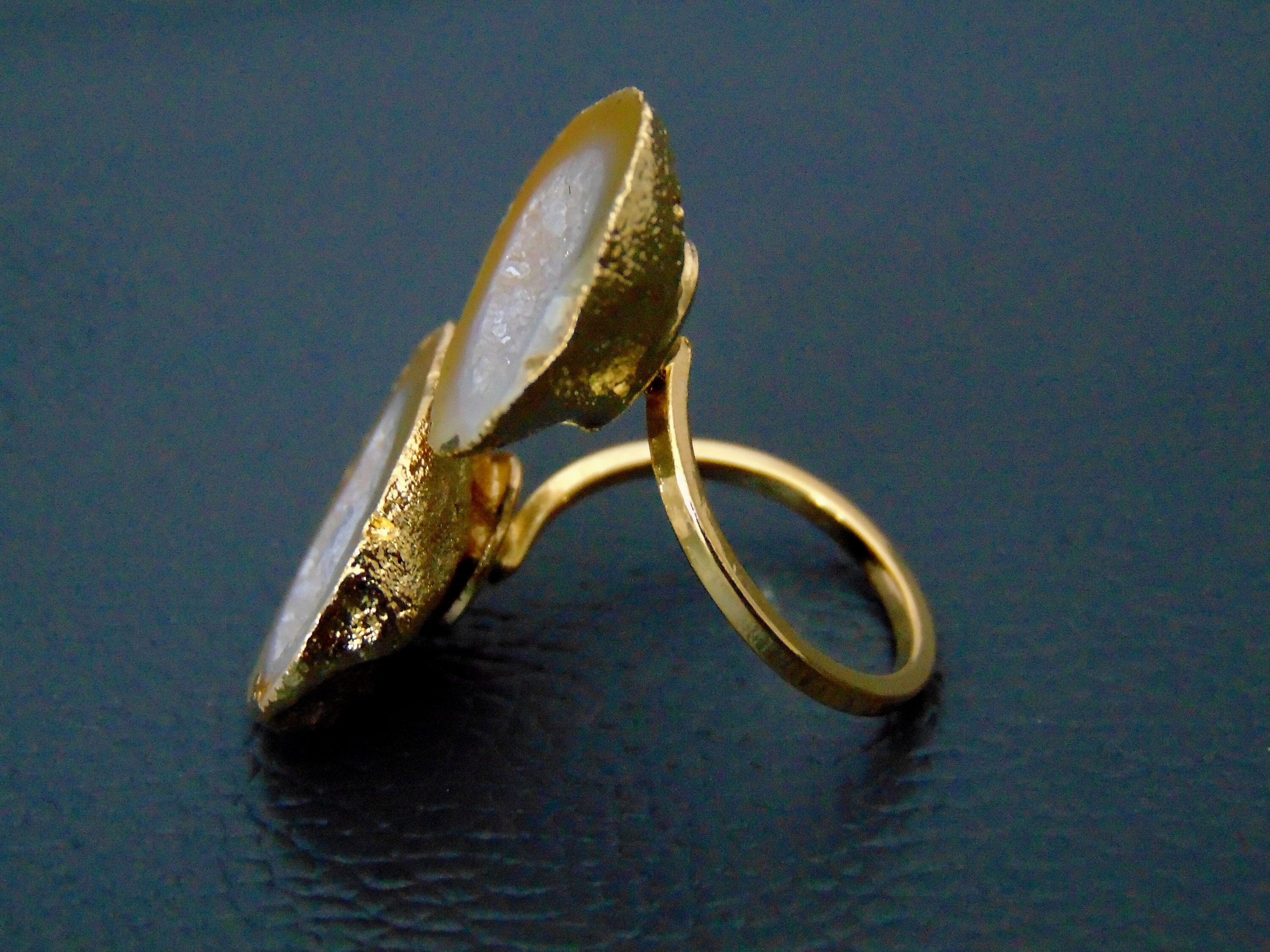 Awesome Geode Druzy Ring Multi Geode Druzy Silver Plated - Etsy