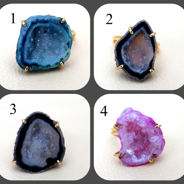 Druzy Ring - Etsy