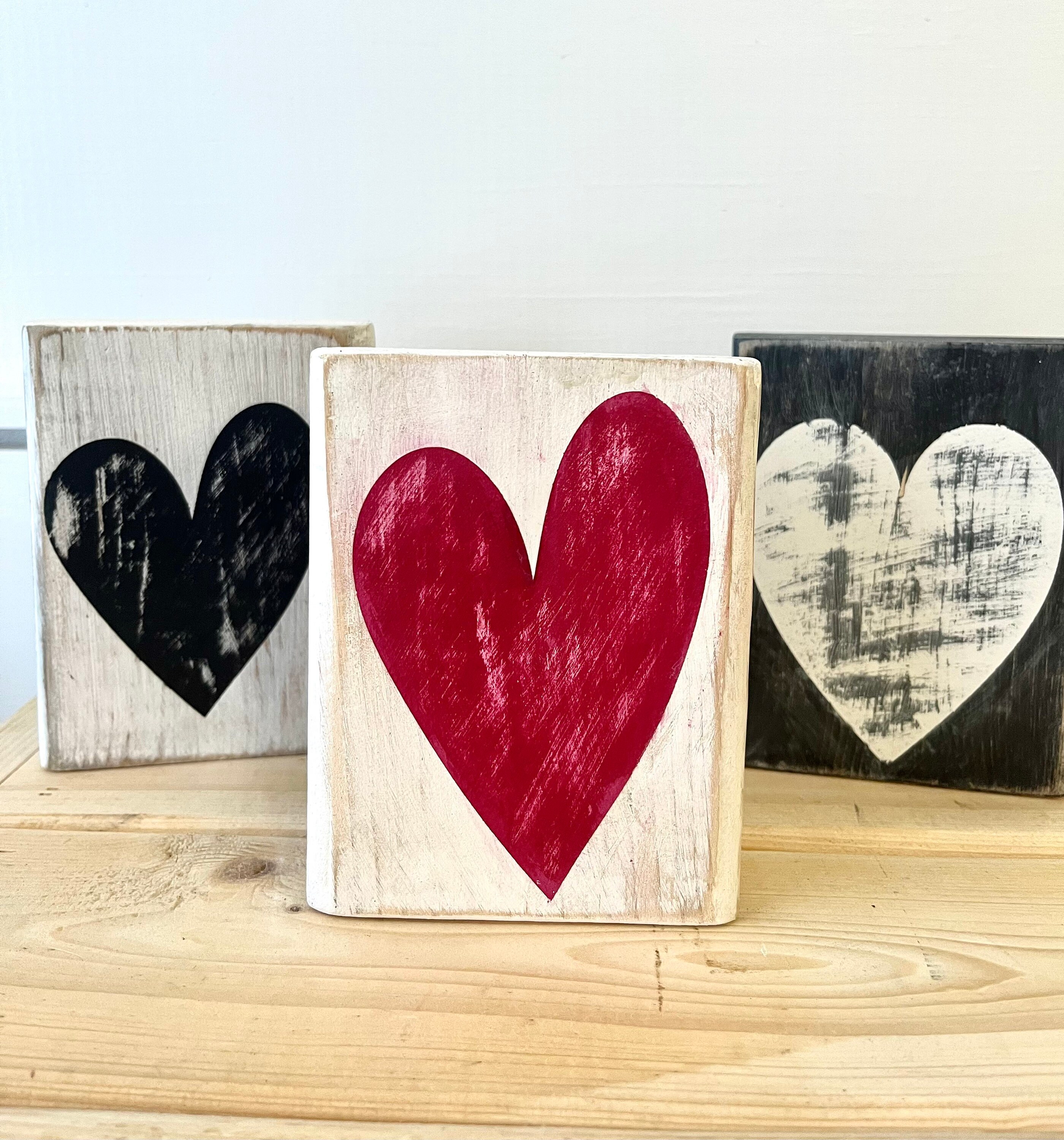 Large Wooden Hearts, Valentine's Day Hearts, Housewarming Gifts, Decor ...