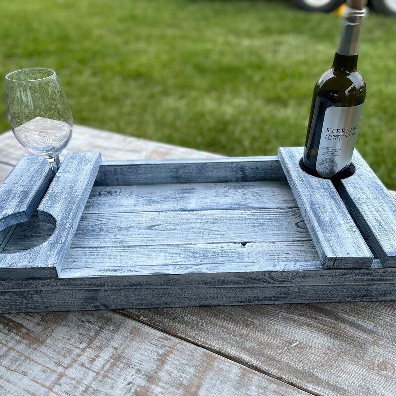 Wine Barrel Tray - Etsy