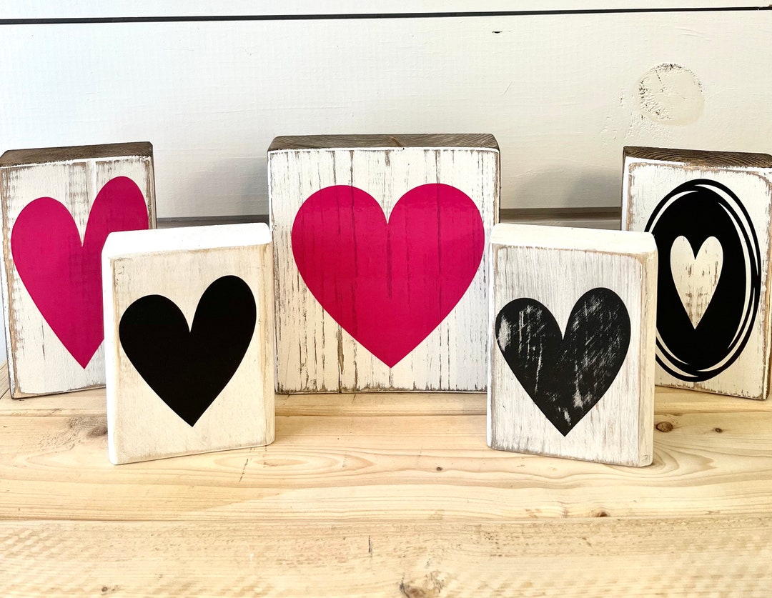 Large Wooden Hearts, Valentine's Day Hearts, Housewarming Gifts, Decor ...