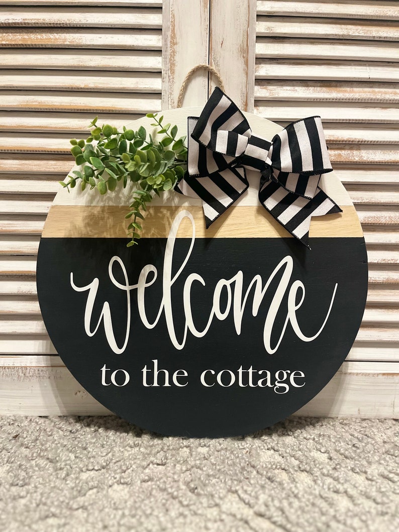 Welcome to the Cottage I Cottage Decor I Welcome to the Cottage Sign - Etsy