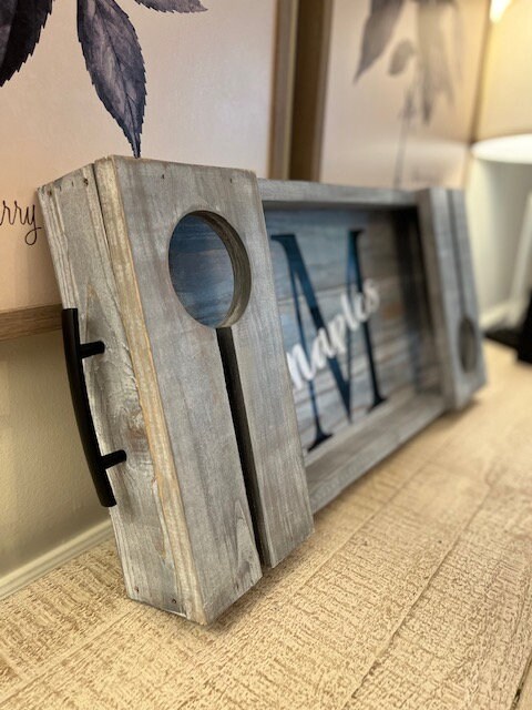Personalized Wine Tray, Wood Wine Tray, Wine Serving Tray, Wine Tray ...