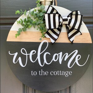 Welcome to the Cottage I Cottage Decor I Welcome to the Cottage Sign - Etsy