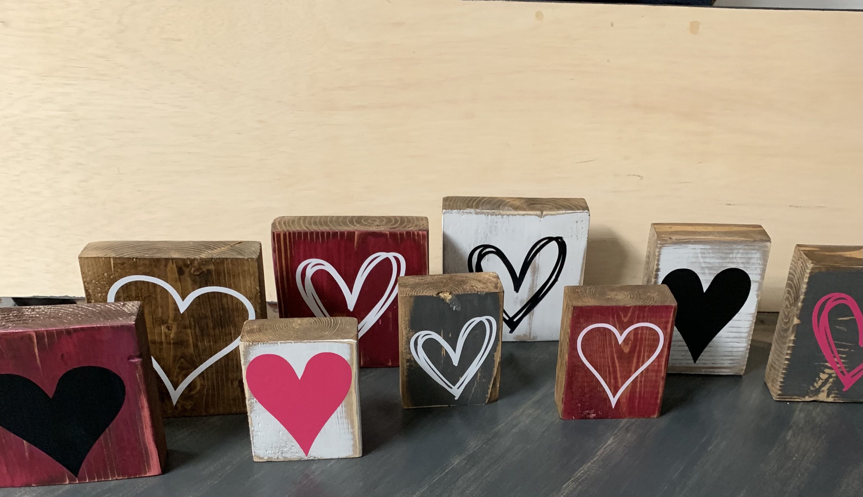 Large Wooden Hearts, Valentine's Day Hearts, Housewarming Gifts, Decor ...
