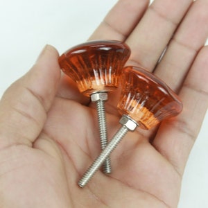 Vintage Amber Glass Door Knobs - Thick Glass Collectible Set of 2 - Etsy