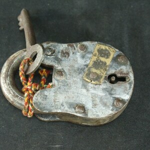 Vintage Iron Brass Padlock (rare, Working) Antique Handcrafted Padlock ...