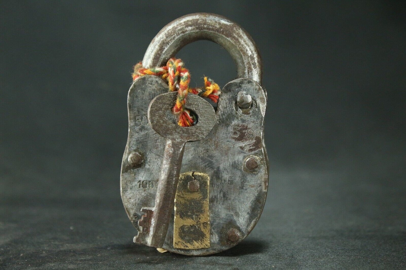 Vintage Iron Brass Padlock rare, Working Antique Handcrafted Padlock ...