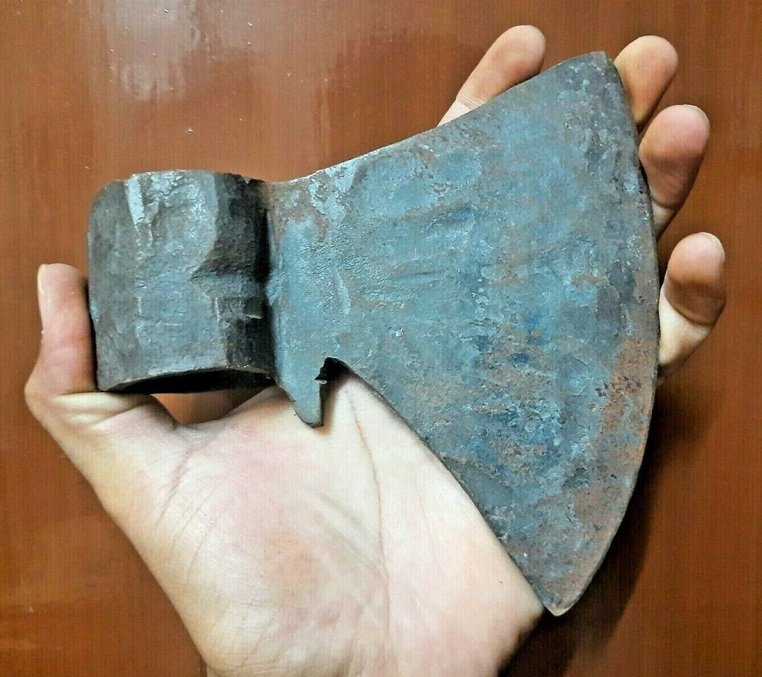Vintage Style Handmade Heavy Iron Antique Axe Head - Indian Hatchet ...