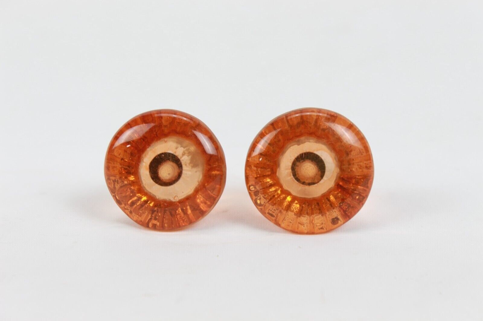 Vintage Amber Glass Door Knobs - Thick Glass Collectible Set of 2 - Etsy