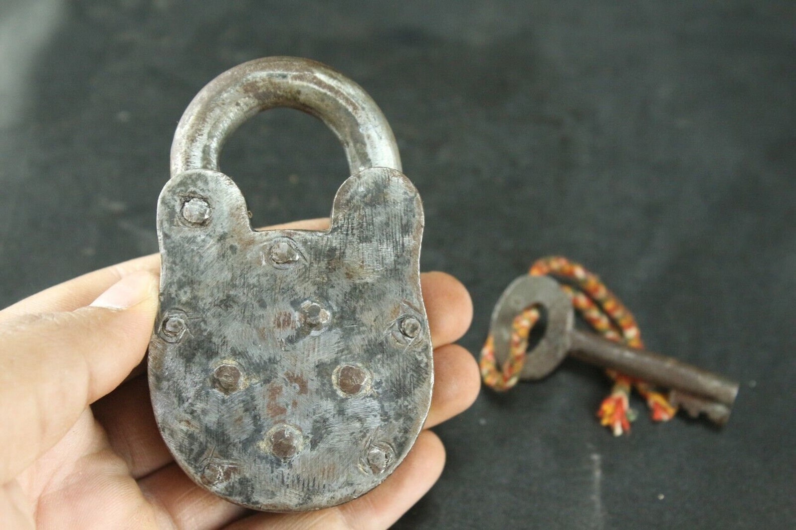 Vintage Iron Brass Padlock rare, Working Antique Handcrafted Padlock ...
