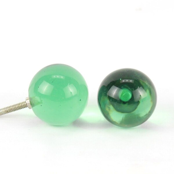 Teal Glass Knobs - Etsy