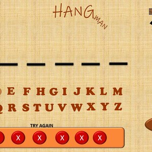 Hangman Virtual Screenshare Game - Zoom - Virtual Party Games- Fun ...