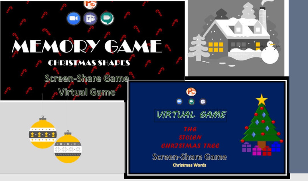 Virtual-christmas-combo Game- Screen Sharing-zoom-teams-meetings-family ...