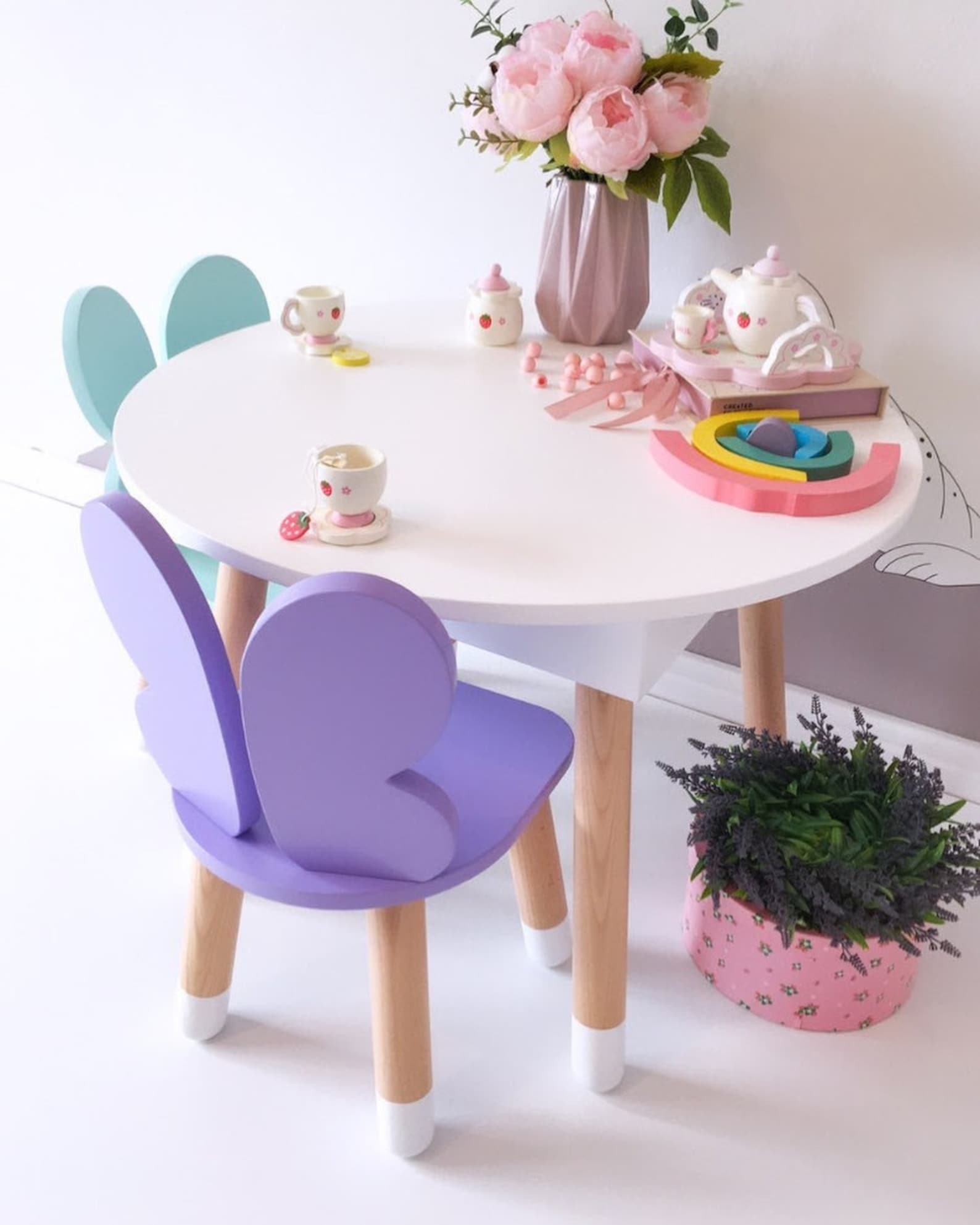 Kids furniture Kids table Children play table kids activity | Etsy