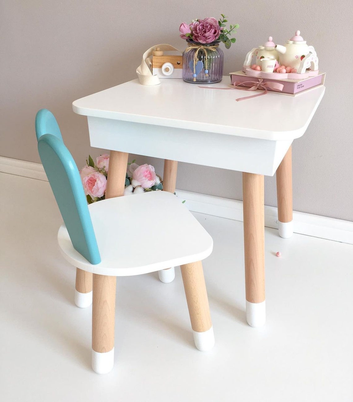 Kids Furniture Kids Table Children Play Table Kids Activity - Etsy
