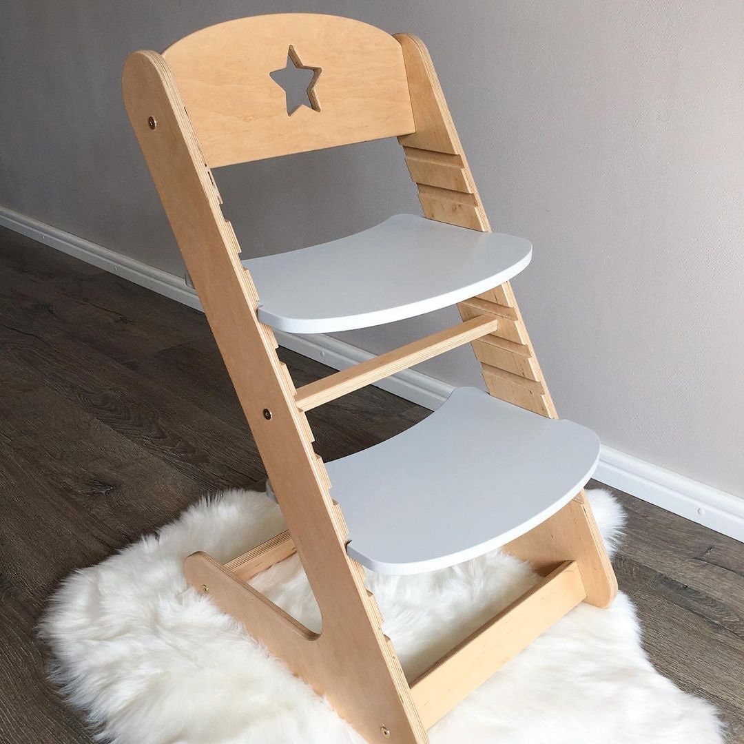 Children Growing Chair, Kids Wooden Chair, Chair for Baby, High Chair ...