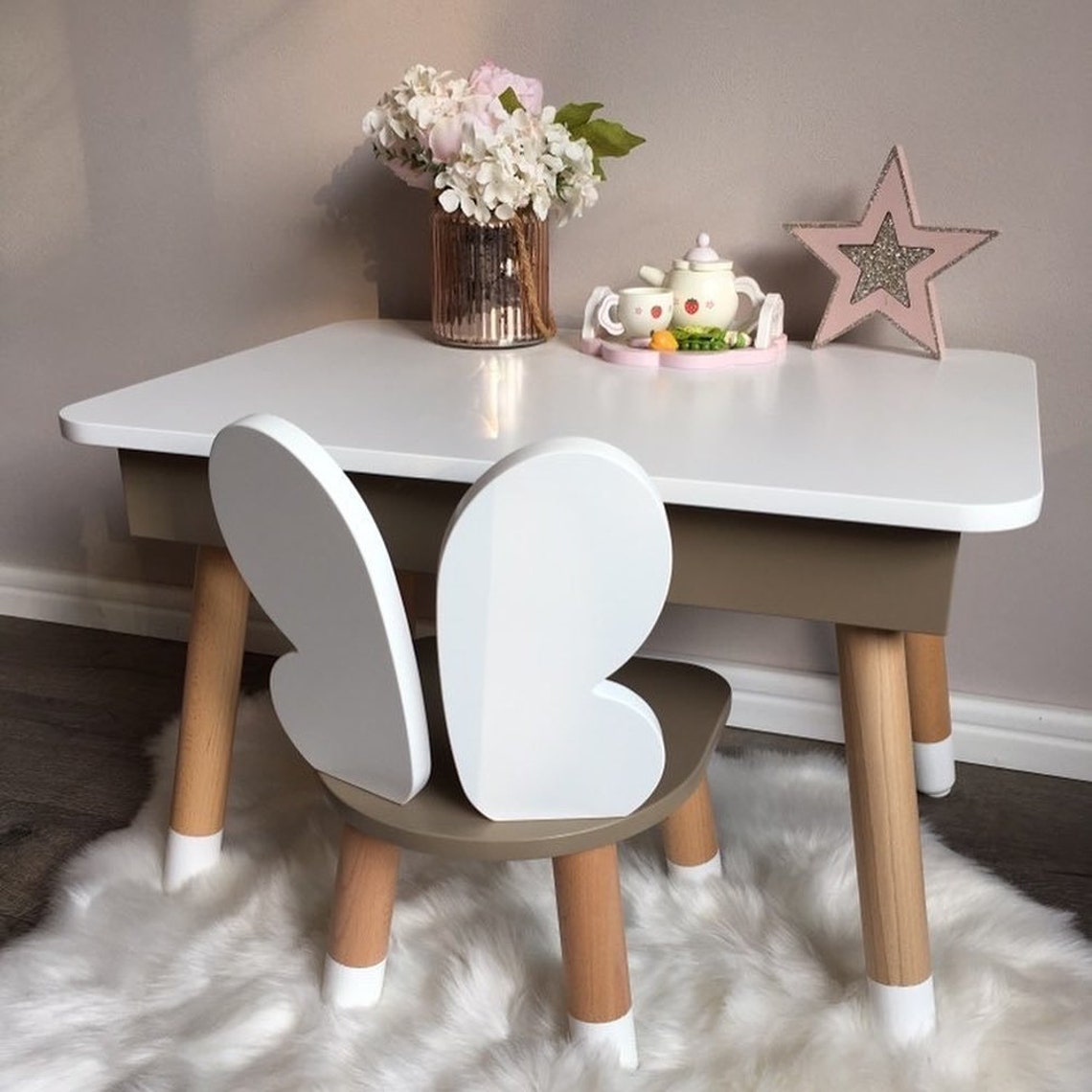 Kids Furniture Kids Table Children Play Table Kids Activity | Etsy