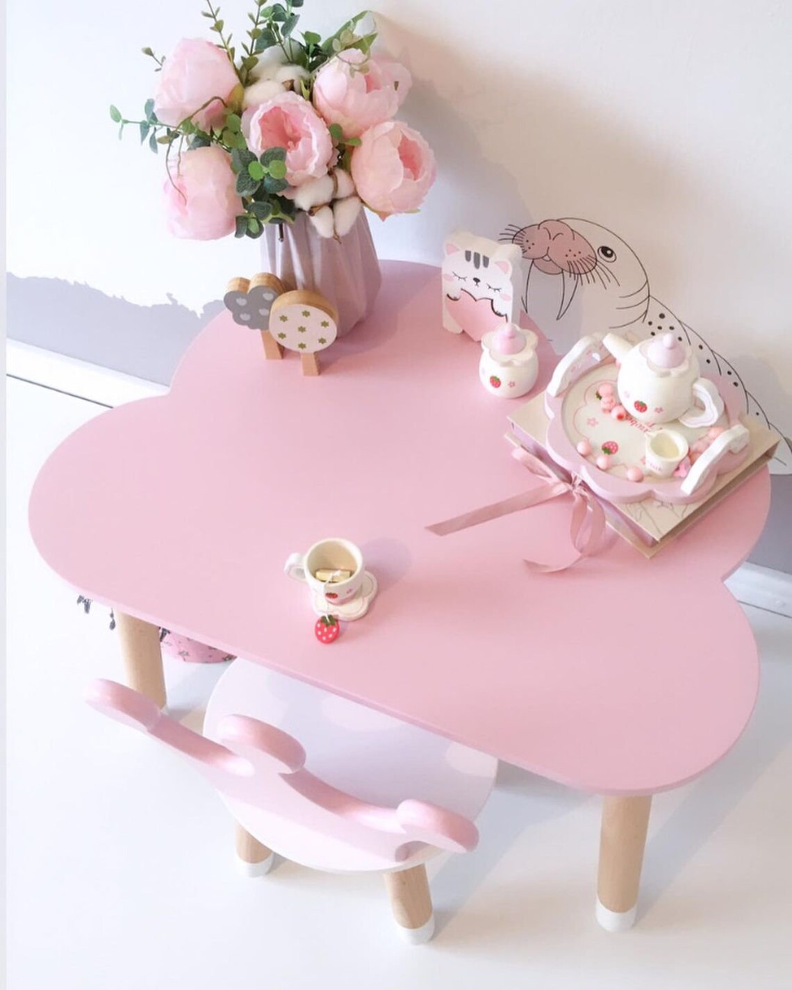 Kids Furniture Kids Table Children Play Table Kids Activity | Etsy