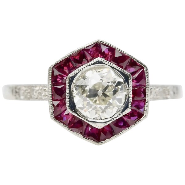 Art Deco Ruby Ring - Etsy