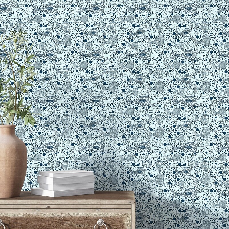Fish Wallpaper Bathroom - Etsy