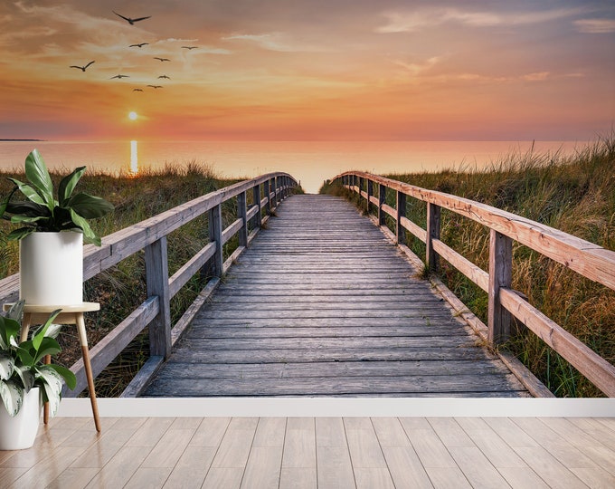 Beach Path Wall Mural / Coastal Wallpaper / North Sea / Seaside - Etsy