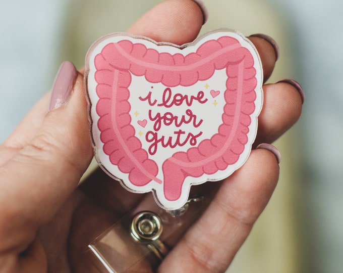 I Love Your Guts Badge Reel Clinical Dietitian Gift - Etsy