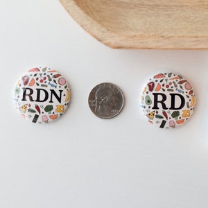 Food Doodles Dietitian Credentials Badge Reel | Dietitian ID Holder ...