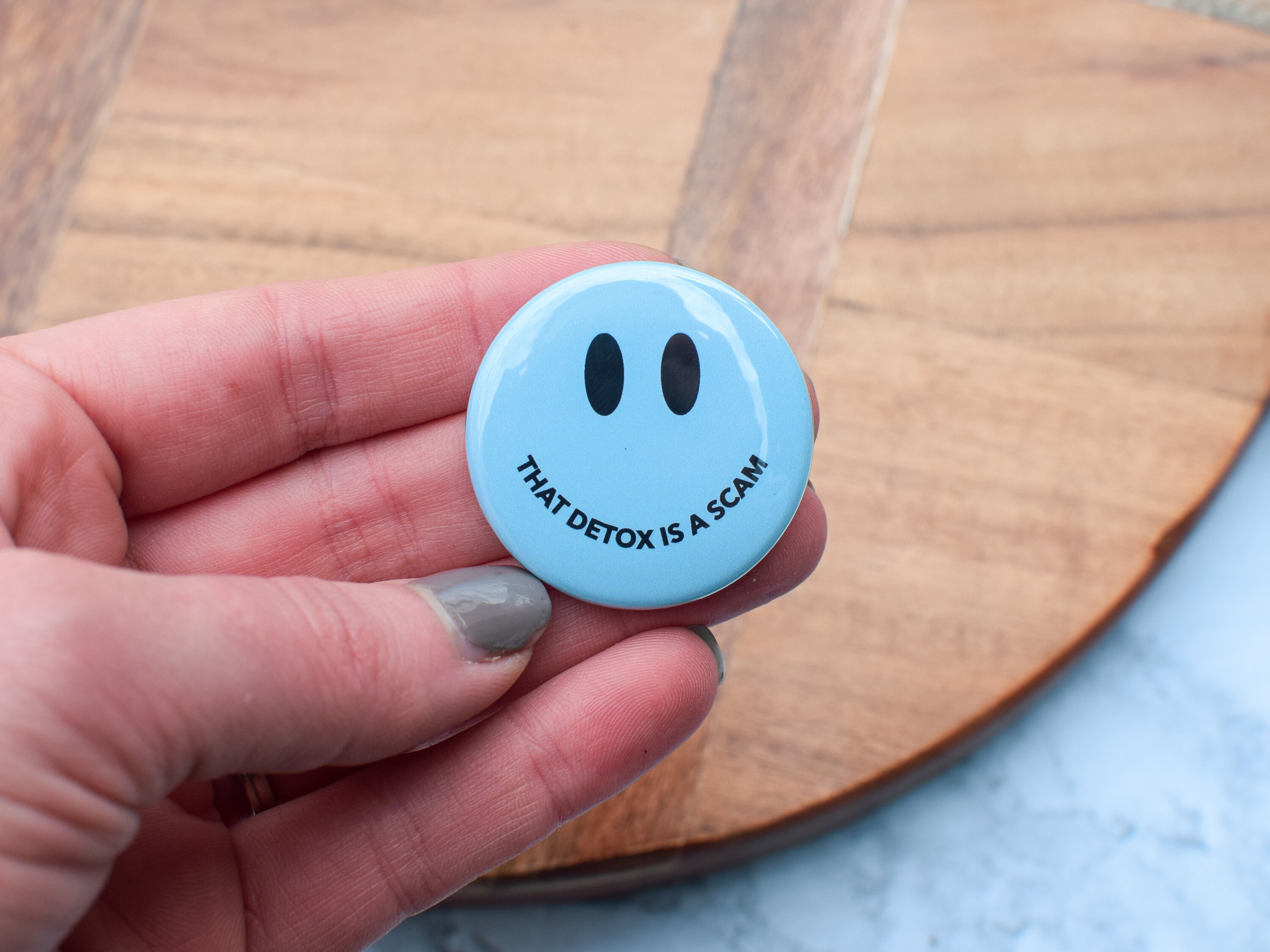 Sassy Nutrition Smileys Button or Magnet Bundle | 1.5 Inch Diameter ...