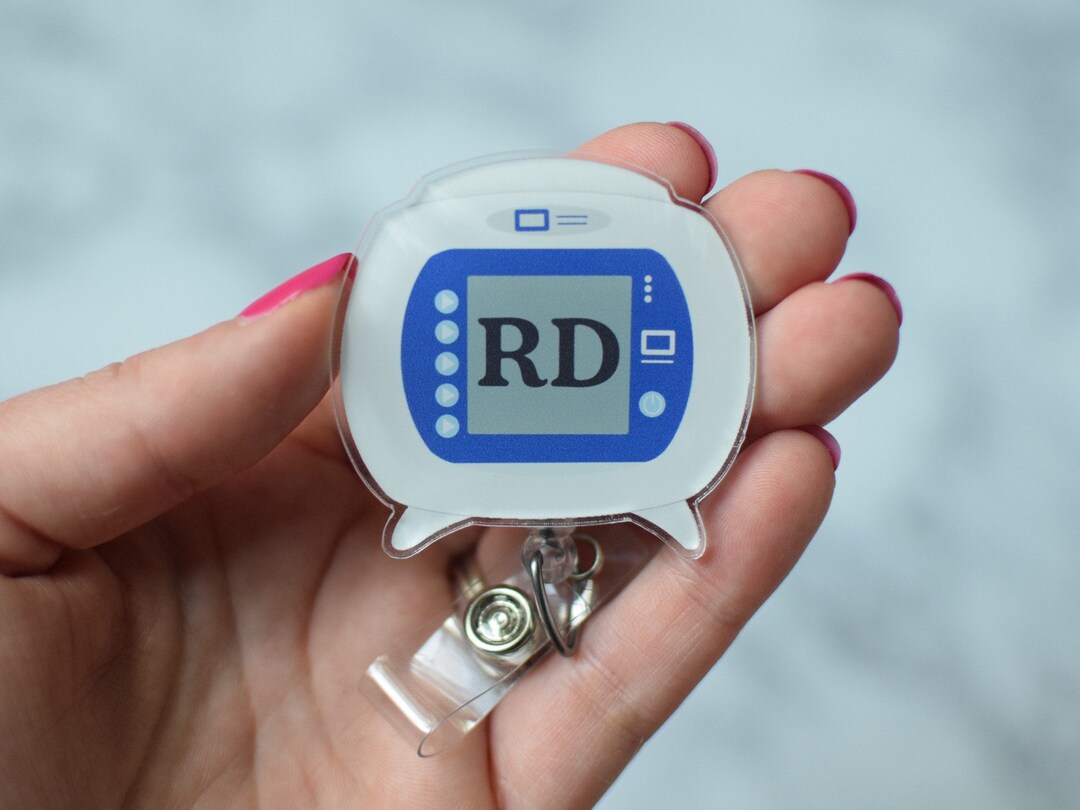 Dietitian Badge Reel | RD Tube Feeding Pump | Clinical Dietitian Gift ...