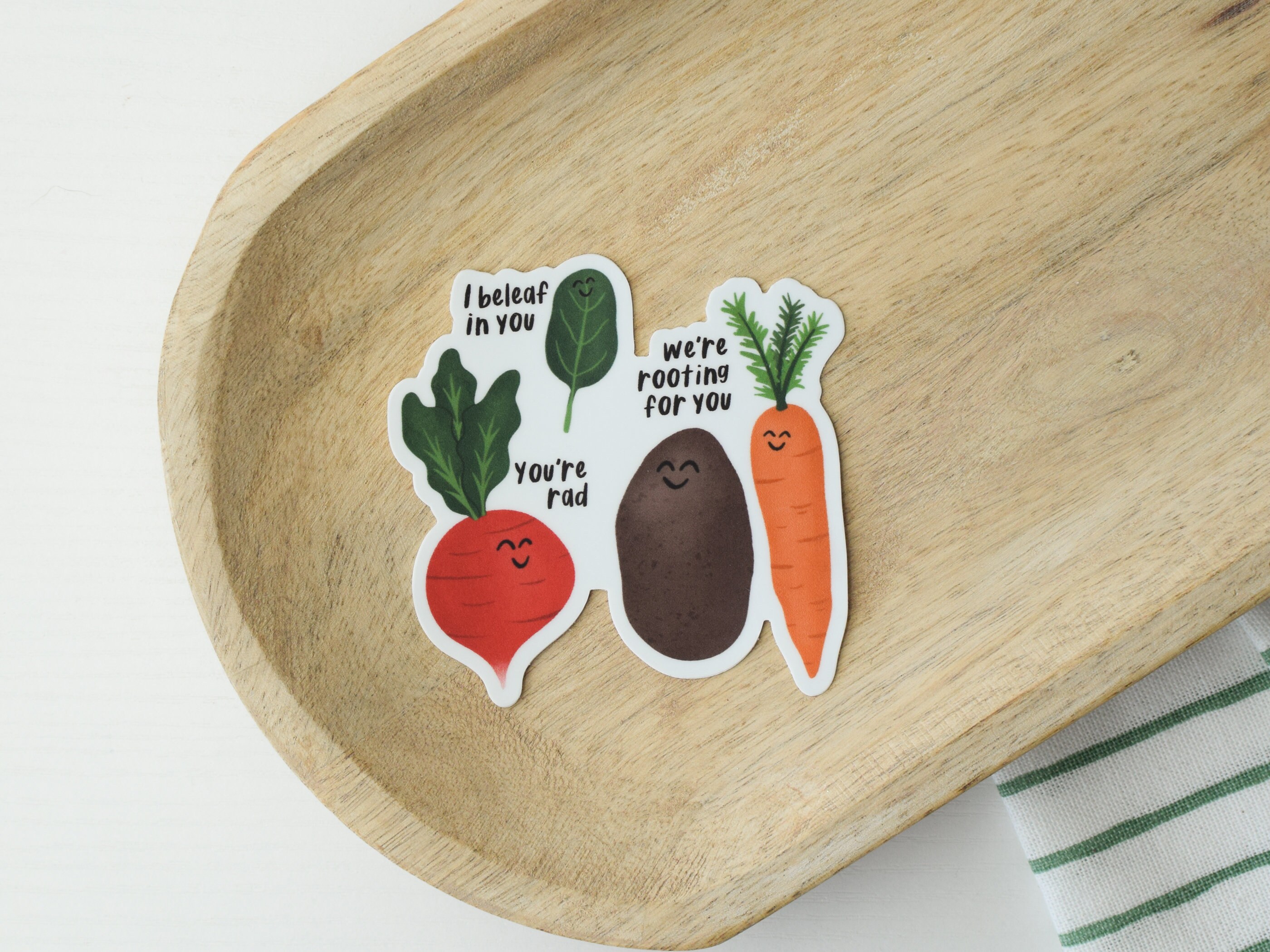 Encouraging Veggie Puns | Registered Dietitian Waterproof Sticker ...