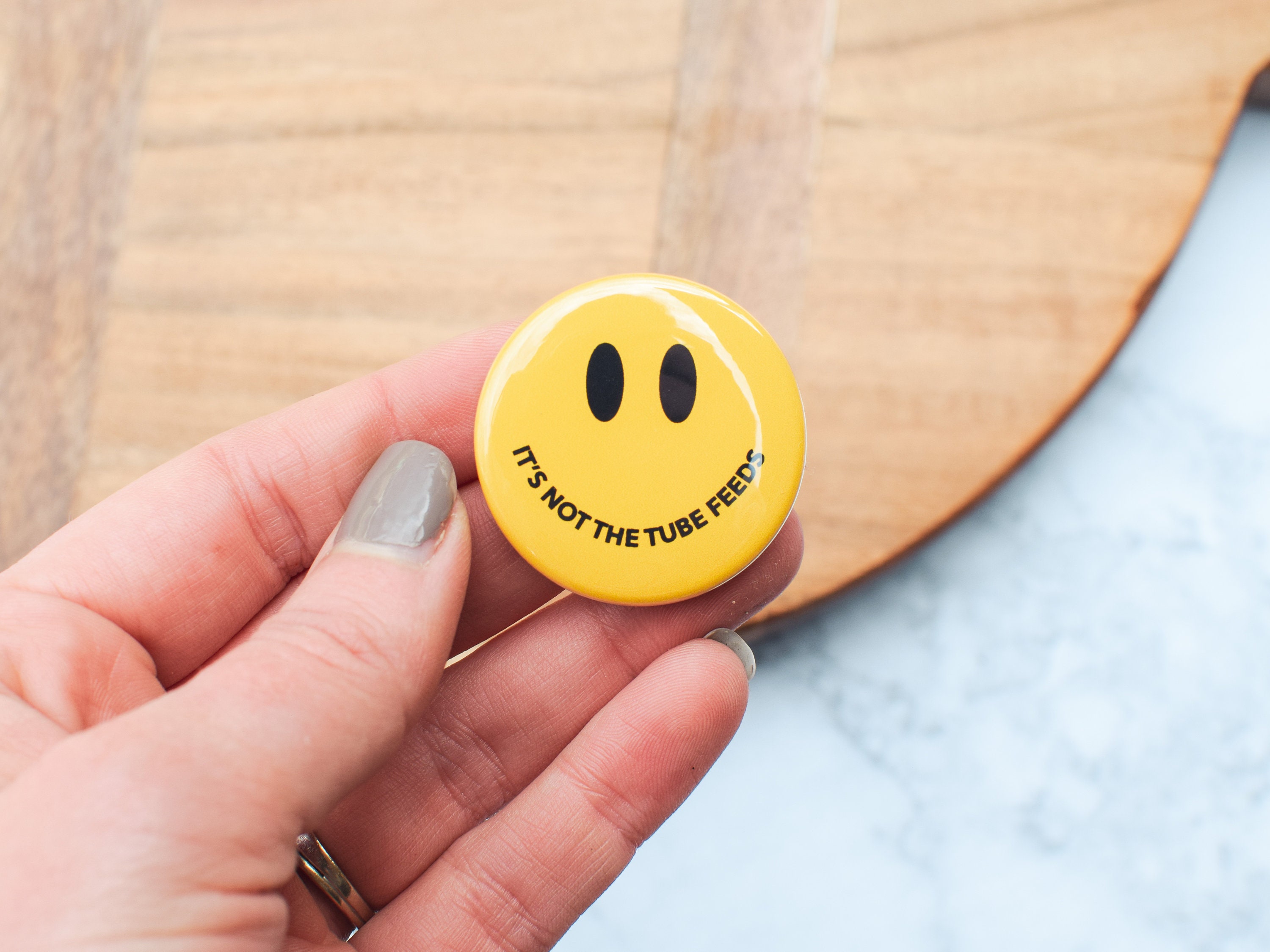 Sassy Nutrition Smileys Button or Magnet Bundle | 1.5 Inch Diameter ...