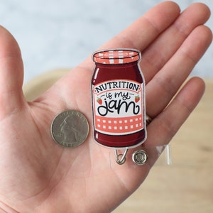 Nutrition is My Jam Badge Reel | Clinical Dietitian Gift | Dietetic ...