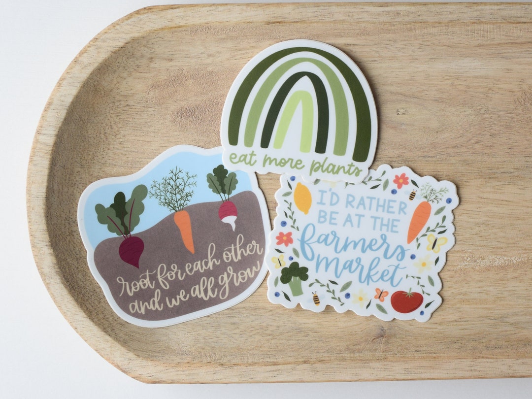 Bundle of Vegetable Stickers | Water Bottle Decal | Registered ...