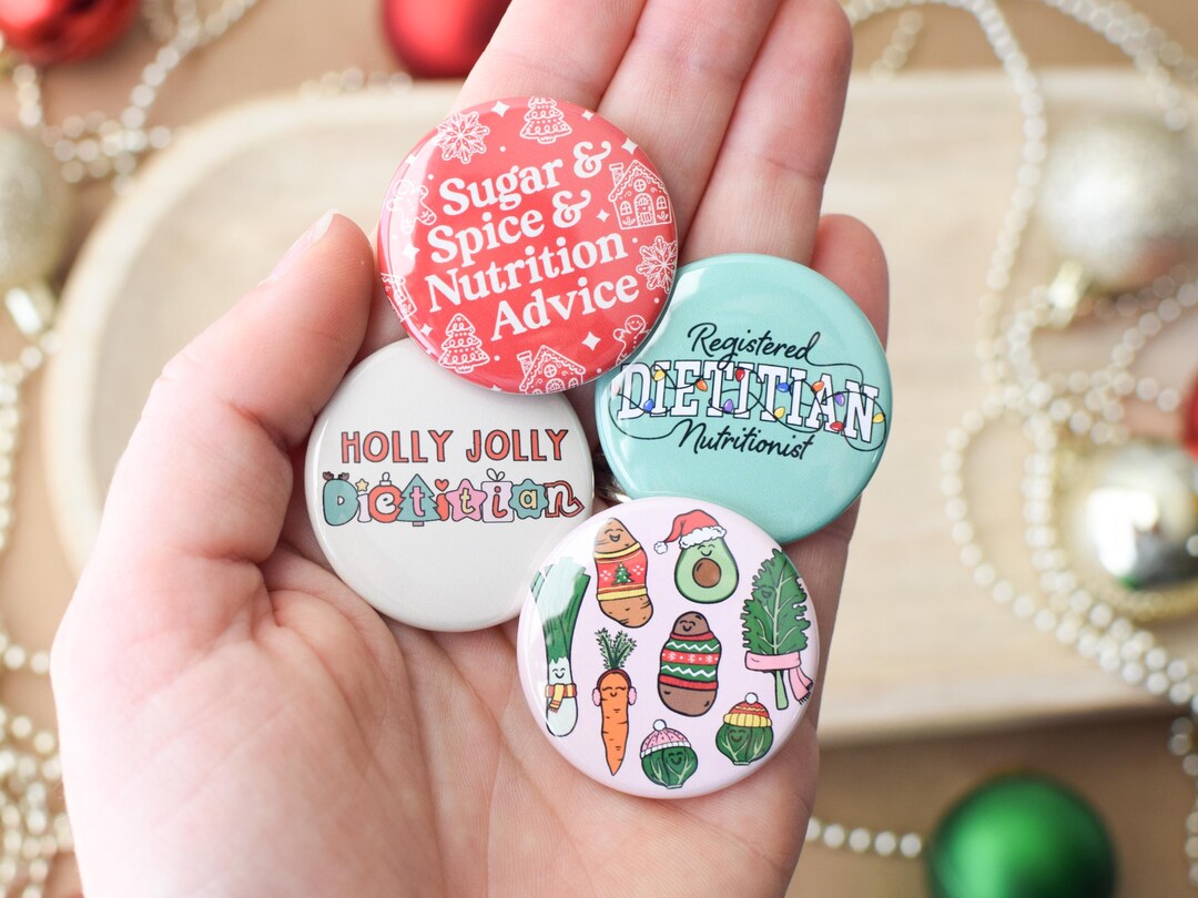 Holiday Nutrition Button or Magnet Bundle | Registered Dietitian ...