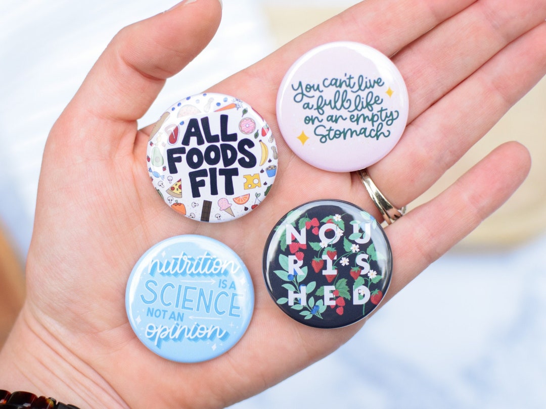 Nutrition Button or Magnet Bundle | 1.5 Inch Diameter | RD Day Gift ...