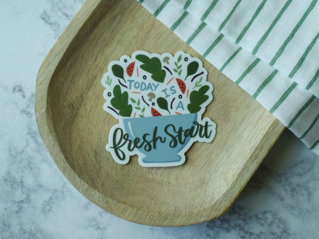 Today is A Fresh Start Sticker | Laptop Decal | Vegetable Sticker ...