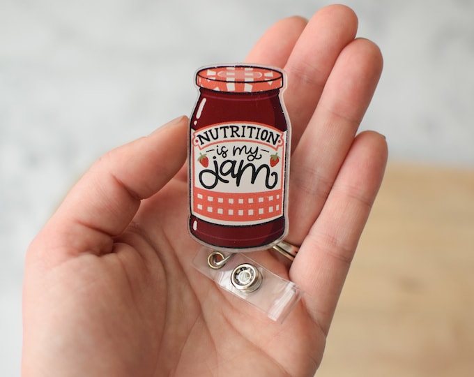 Nutrition is My Jam Badge Reel | Clinical Dietitian Gift | Dietetic ...