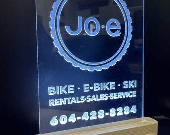 Edge Lit Sign - Etsy