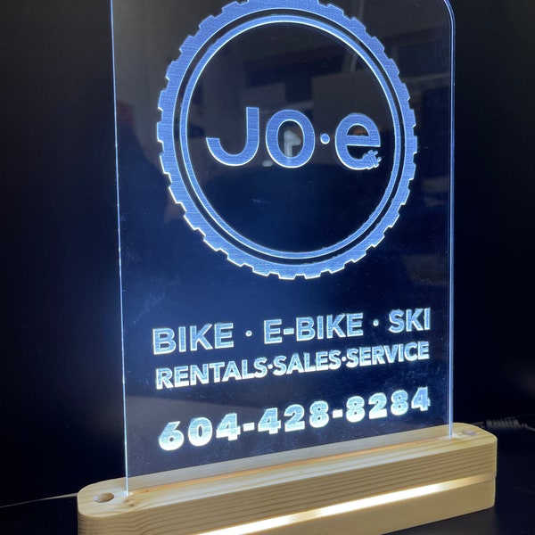 Edge Lit Sign - Etsy