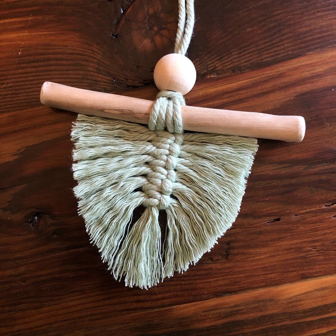 Macrame Feather Car Diffuser Rear View Mirror Diffuser - Etsy