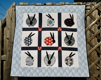 Quilt Top Reindeer Quilt Top Appliqué Design Reindeer and - Etsy