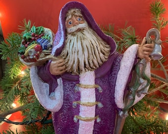 Purple Santa Claus - Etsy