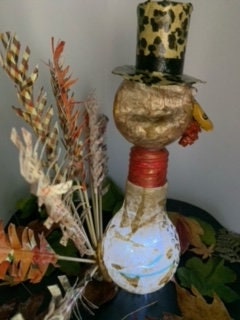 Thanksgiving Glass Turkey Centerpiece Turkey Tabletop - Etsy